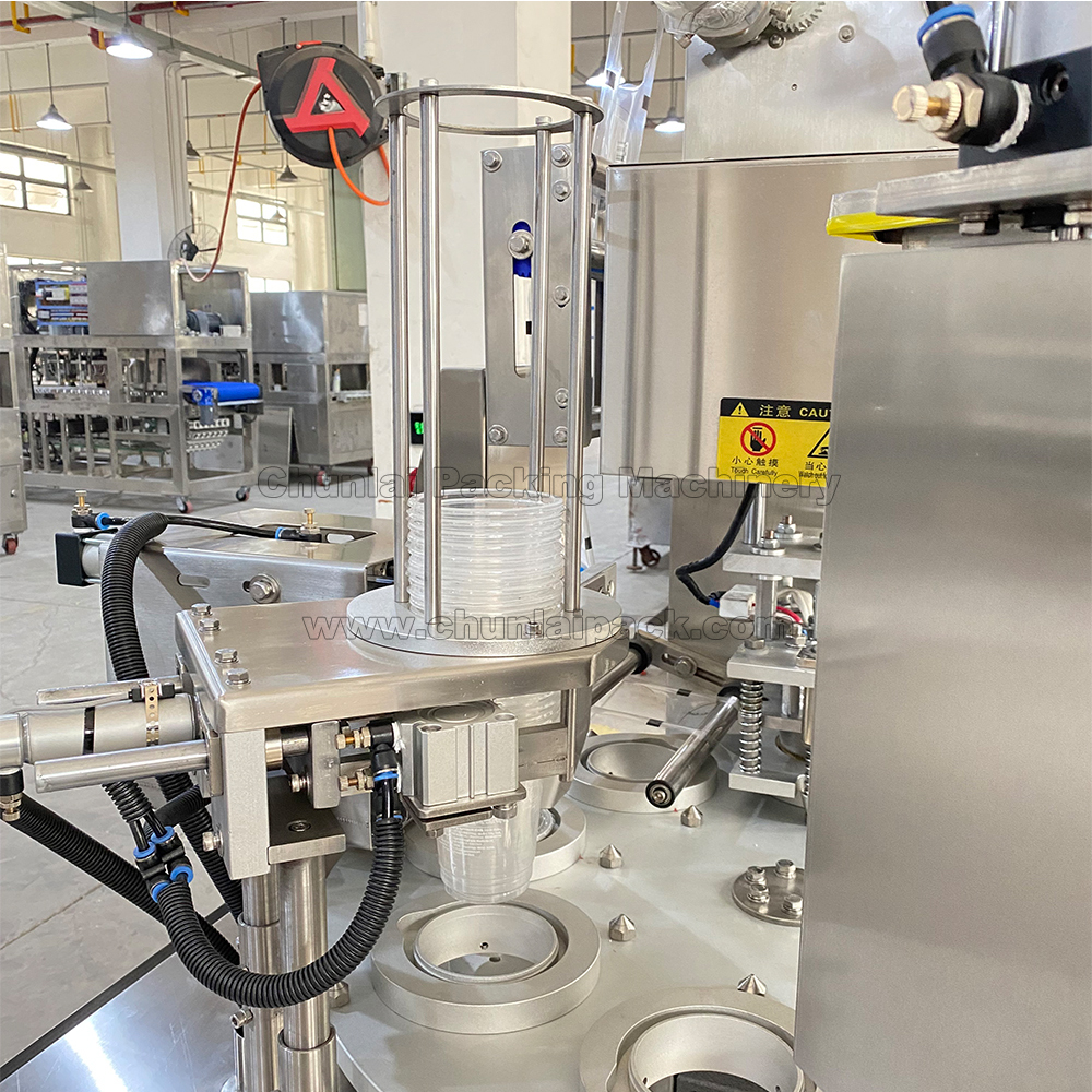 Automatic Rotary Type Bubble Tea Cup Filling Sealing Machine from China ...